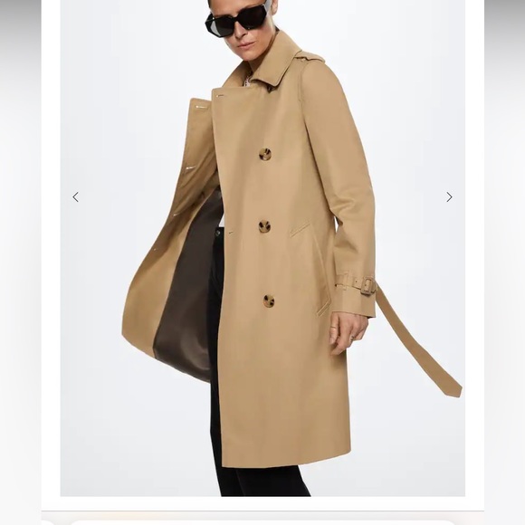 Mango | Jackets & Coats | Nwt Mango Cotton Classic Trench Coat | Poshmark